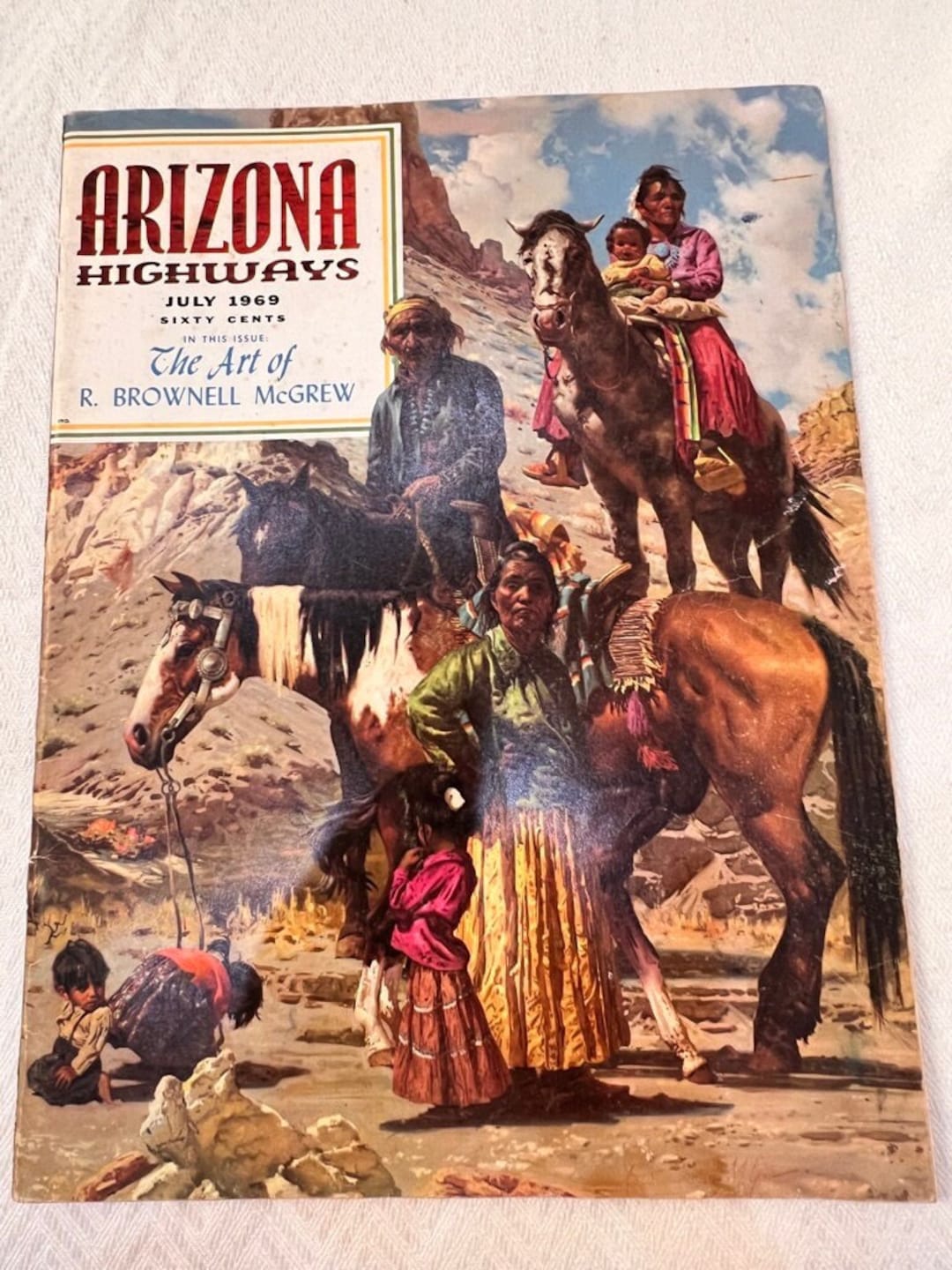 Vintage Arizona Highways Magazine July 1969 9" X 12" E Brownell Mcgrew ...