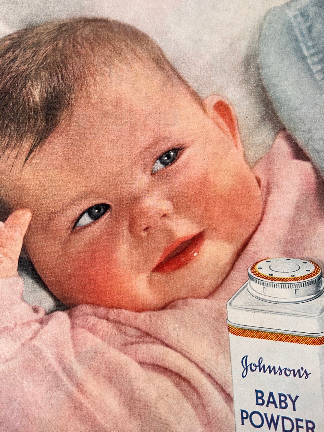 Vintage Johnsons Baby Powder Ad 1950s Life Magazine 10.5" X 14" - Etsy