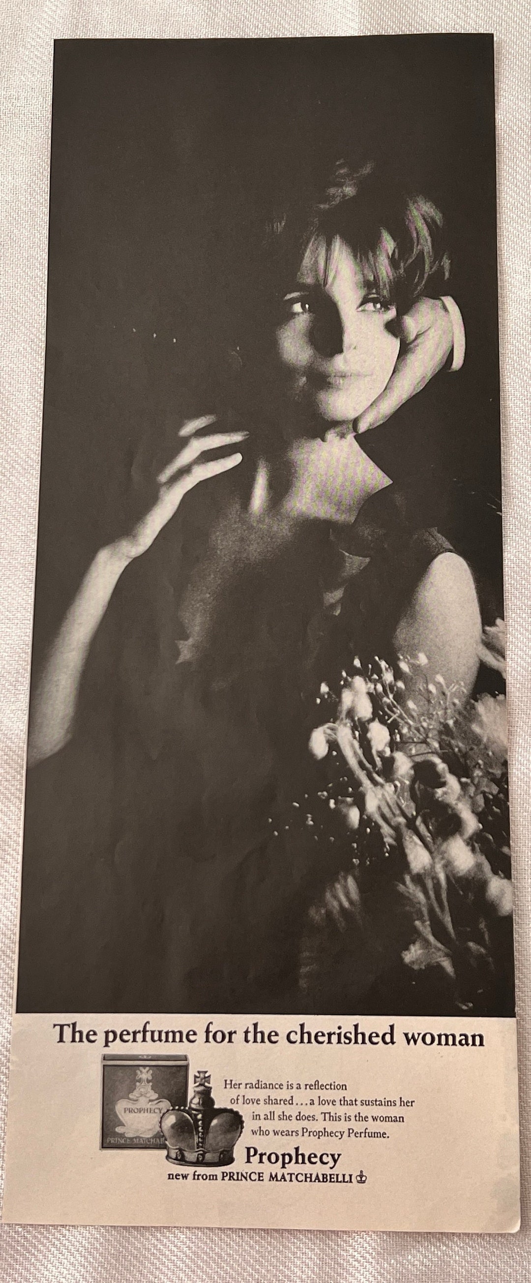 Vintage 1966 Prophecy Perfume Ad Magazine Prince Matchabelli Ad 5 X 13. ...