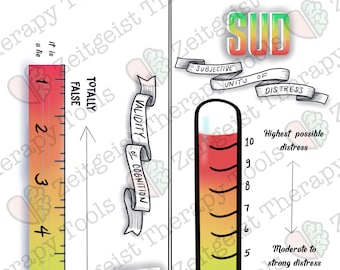 EMDR Therapy SUD and Voc Scale | Therapy Visual Aid Flip Chart ...