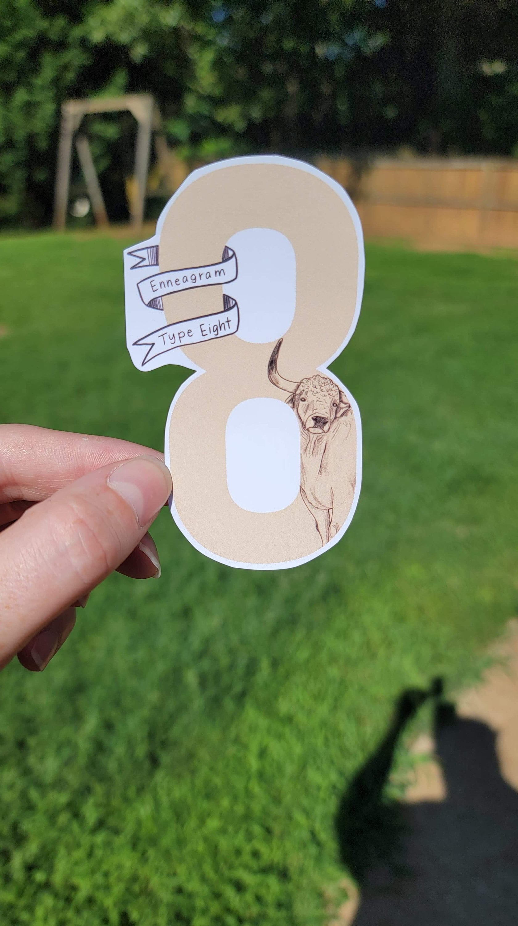 Enneagram Type 8 Spirit Animal Stickers (2-pack) | Original Matte ...