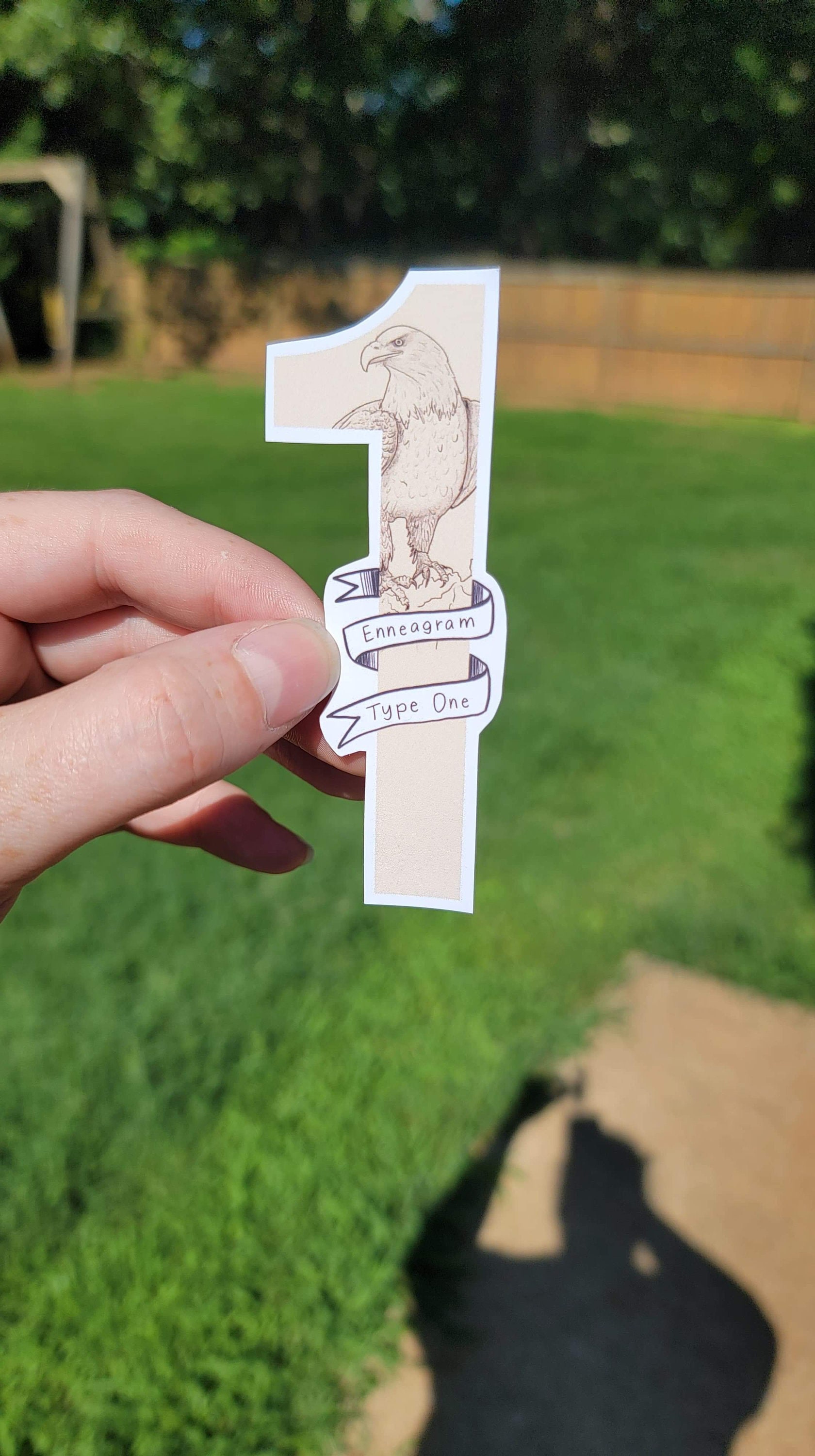 Enneagram Type 1 Spirit Animal Stickers (2-pack) | Eagle & Leopard ...