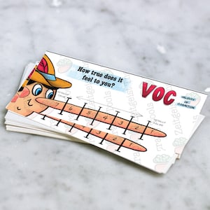 SUD and VOC Scale Combo - Flip Chart - Subjective Units of Distress and ...