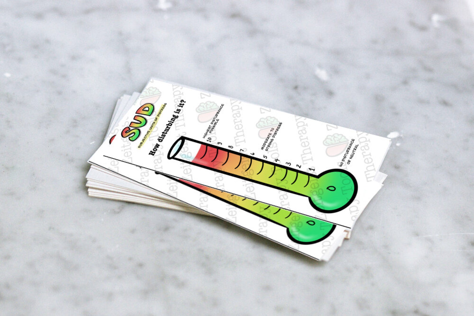 EMDR Therapy SUD and Voc Scale | Therapy Visual Aid Flip Chart ...
