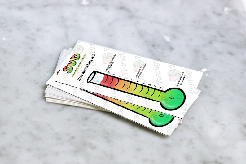 EMDR Therapy SUD and Voc Scale | Therapy Visual Aid Flip Chart ...