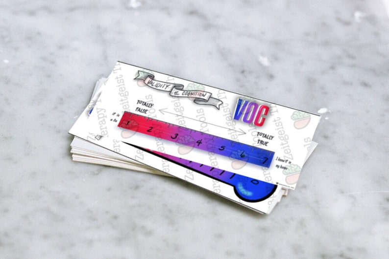 SUD and VOC Scale Combo Flip Chart Blue/red Banner Version Subjective ...