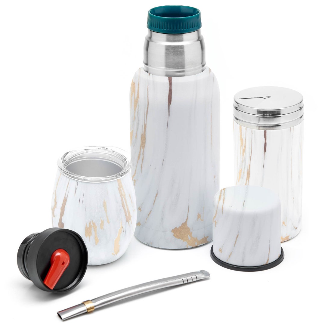 Yerba Mate Kit - Stainless Steel Double-wall Vacuum Insulation Mate Cup ...