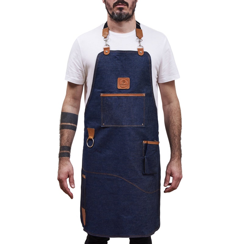 Jean Apron - Etsy