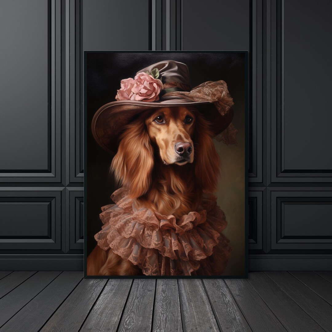 Female Irish Setter, Irish Setter Gifts, Irish Setter Painting, Irish ...