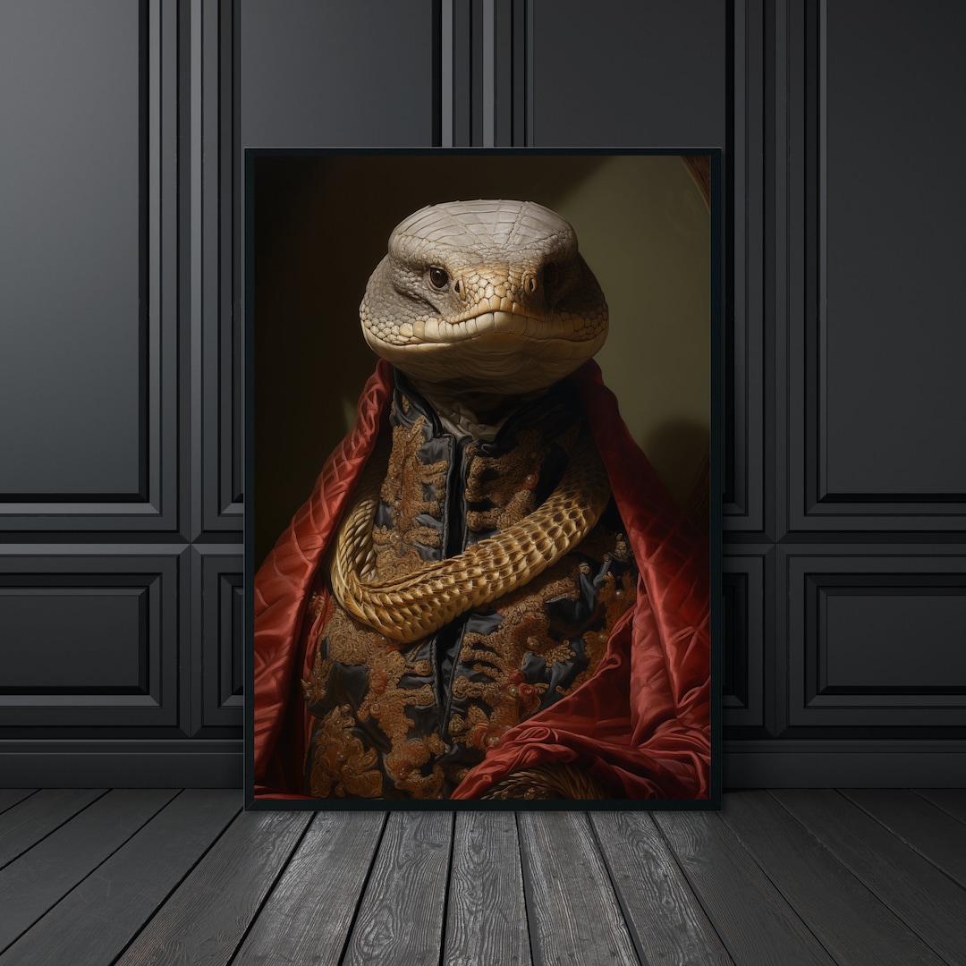 King Cobra Print, King Cobra Gifts, King Cobra Art, Reptile Wall Art ...