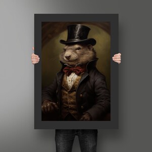 Mole Vintage Portrait, Mole Print, Quirky Animal Prints, Funny Animal ...