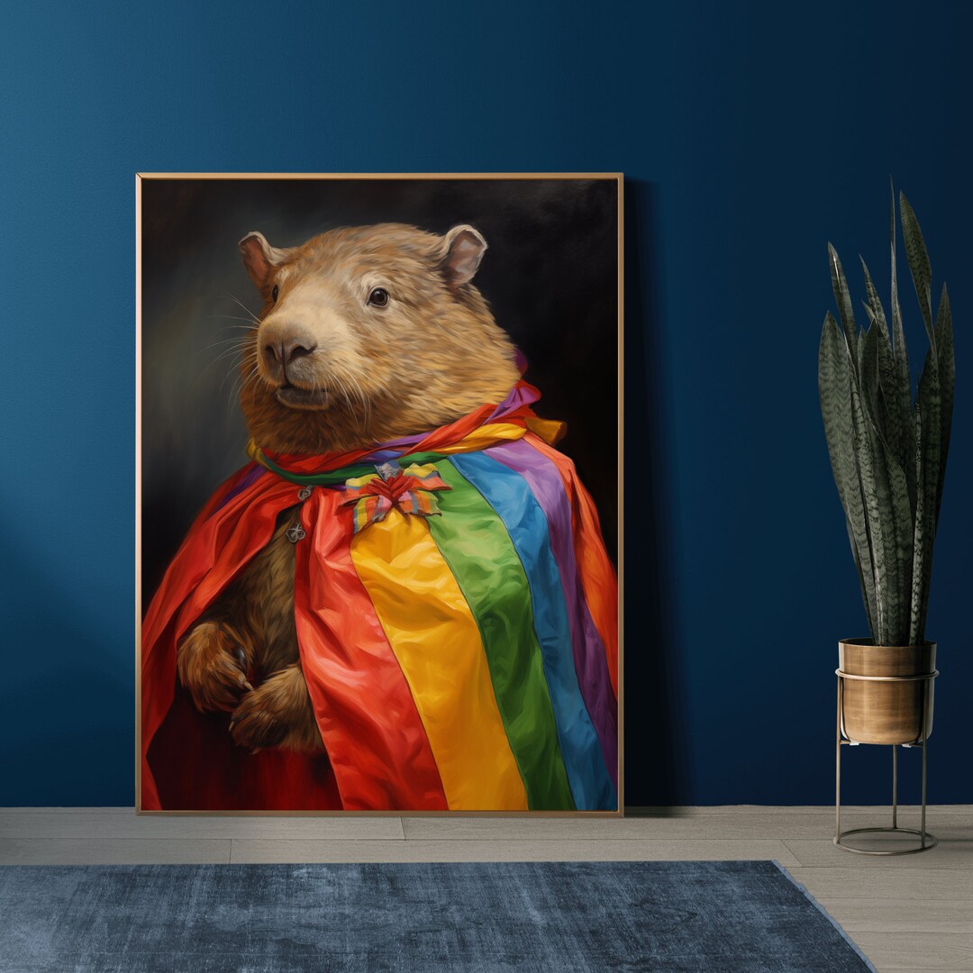 Renaissance Animal Painting, LGBTQ Poster, LGBT Gifts, LGBTQ Gifts ...
