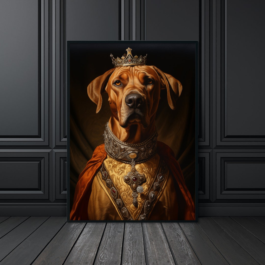 Renaissance Rhodesian Ridgeback Painting, Rhodesian Ridgeback Gifts ...