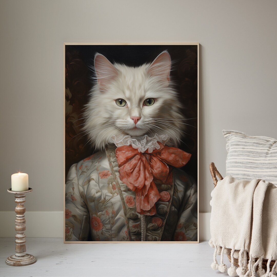 Turkish Angora Print, Turkish Angora Print, Renaissance Animal Painting ...