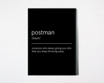 Funny Postman Gifts | Etsy