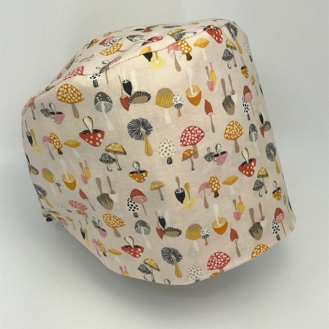 Mushrooms Toadstools Adjustable Scrub Cap Medical Head Cover Cotton ...