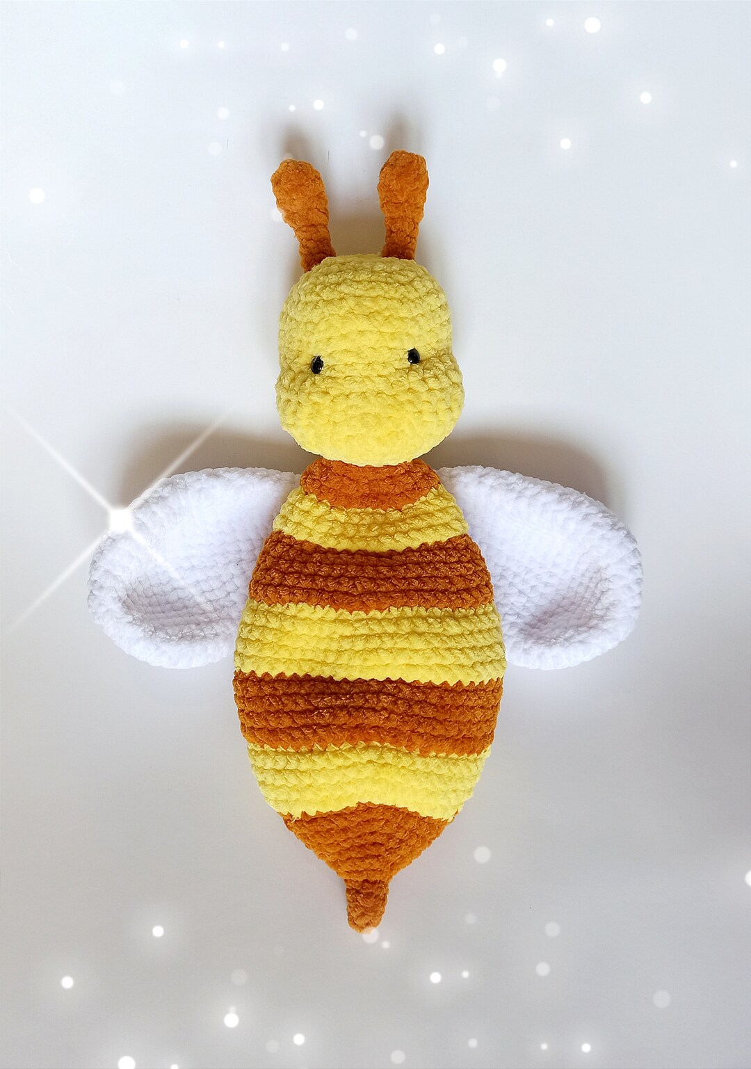 Bee Snuggler Pattern (eng/ukr). Plush Toy. Nursery Toy. Comforter ...