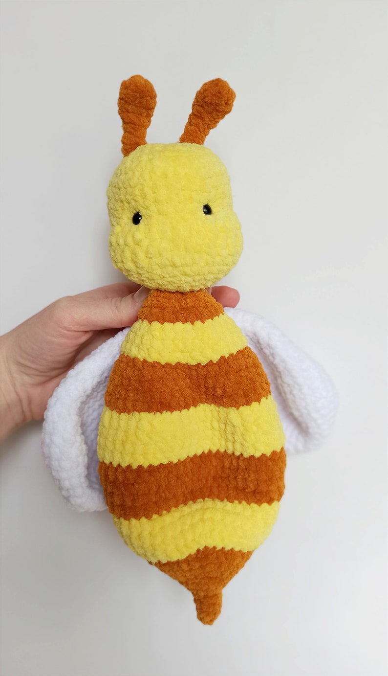 Bee Snuggler Pattern (eng/ukr). Plush Toy. Nursery Toy. Comforter ...