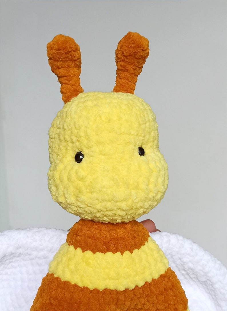 Bee Snuggler Pattern (eng/ukr). Plush Toy. Nursery Toy. Comforter ...
