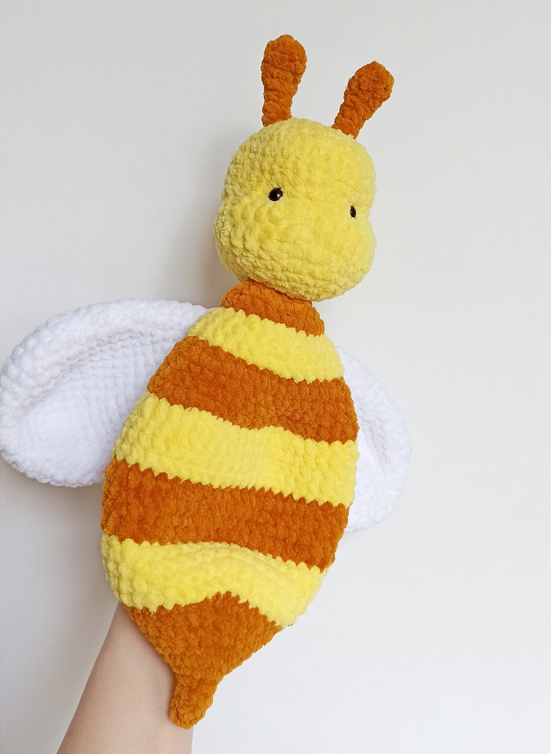 Bee Snuggler Pattern (eng/ukr). Plush Toy. Nursery Toy. Comforter ...