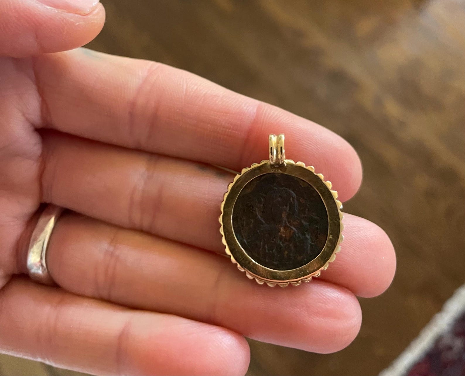 Ancient 14K Gold Coin Pendant - Etsy