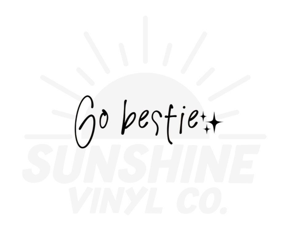Go Bestie Affirmation Decal - Etsy