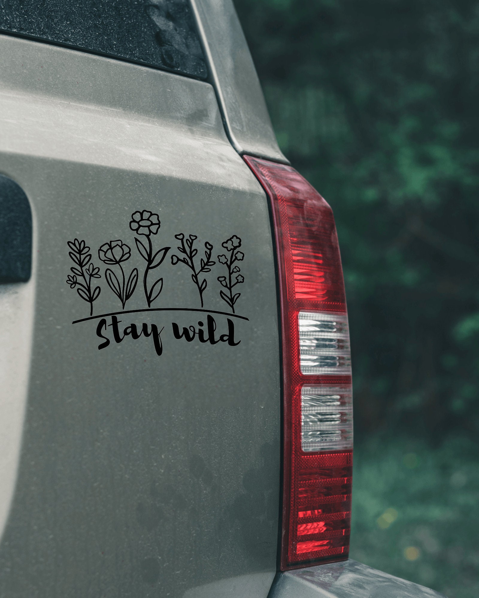 Stay WILD Wildflowers Car Decal - Etsy