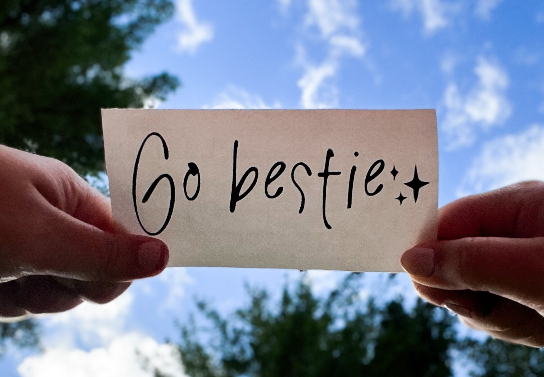 Go Bestie Affirmation Decal - Etsy