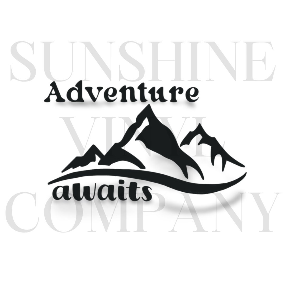ADVENTURE AWAITS DECAL - Etsy