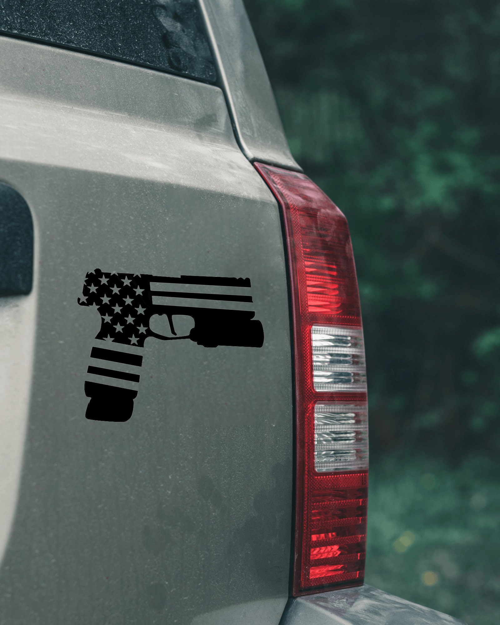 American FLAG Pistol Decal - Etsy