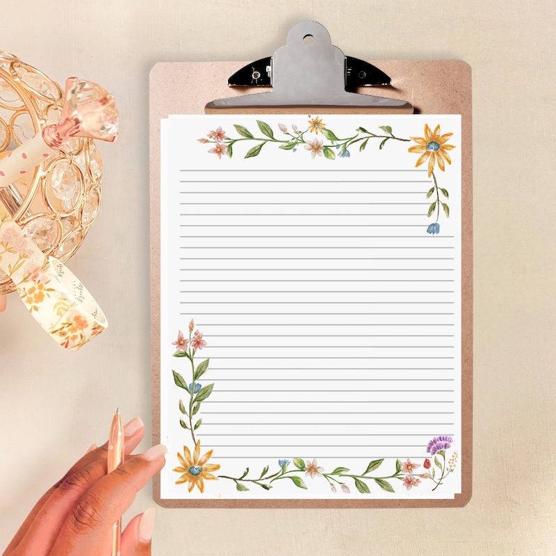 Lined Stationery - Etsy