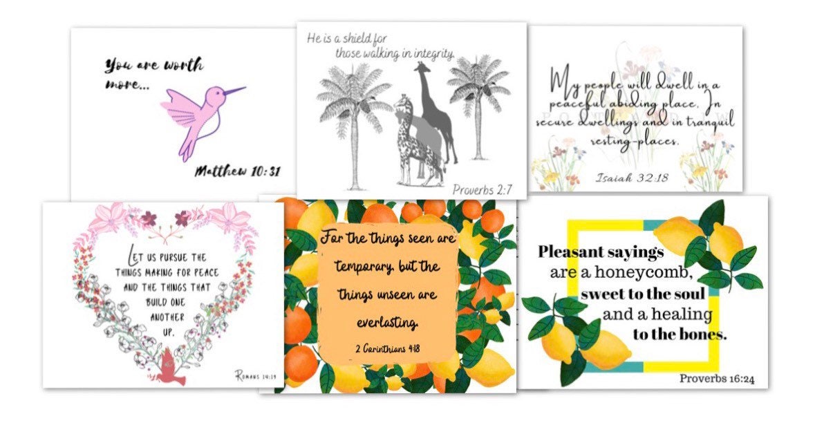 JW Greeting Cards/postcards SET | Variety Scriptures | Letter Writing ...