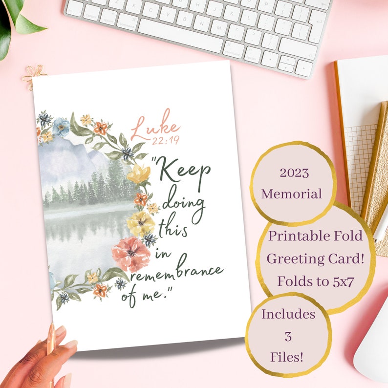 Printable JW Jesus Memorial Greeting Card Easy Digital - Etsy Canada
