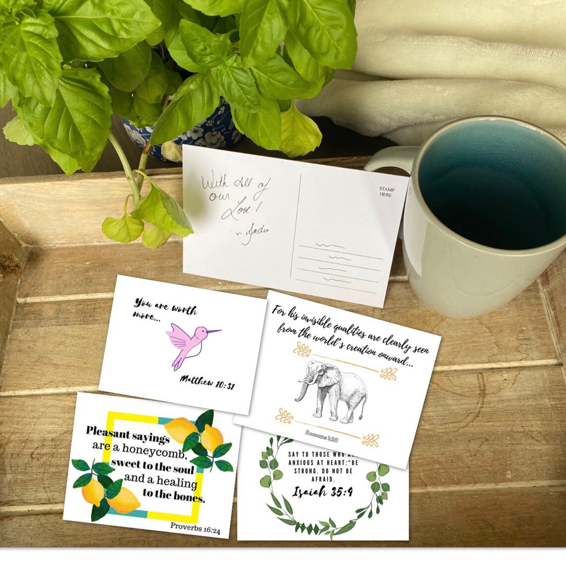 JW Greeting Cards/postcards SET | Variety Scriptures | Letter Writing ...