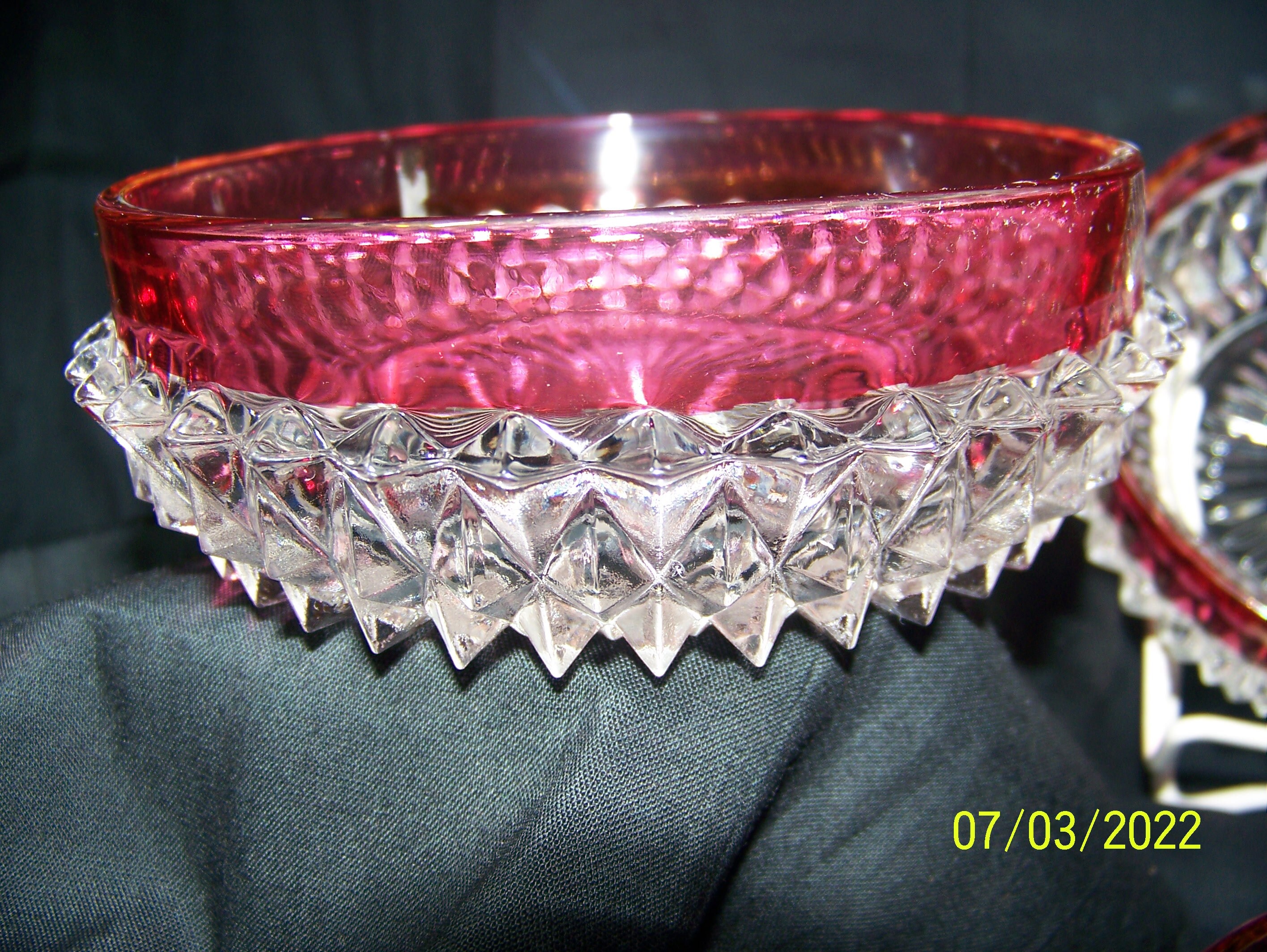 Indiana Glass Bowls Set of 4 Diamond Point Pattern With - Etsy
