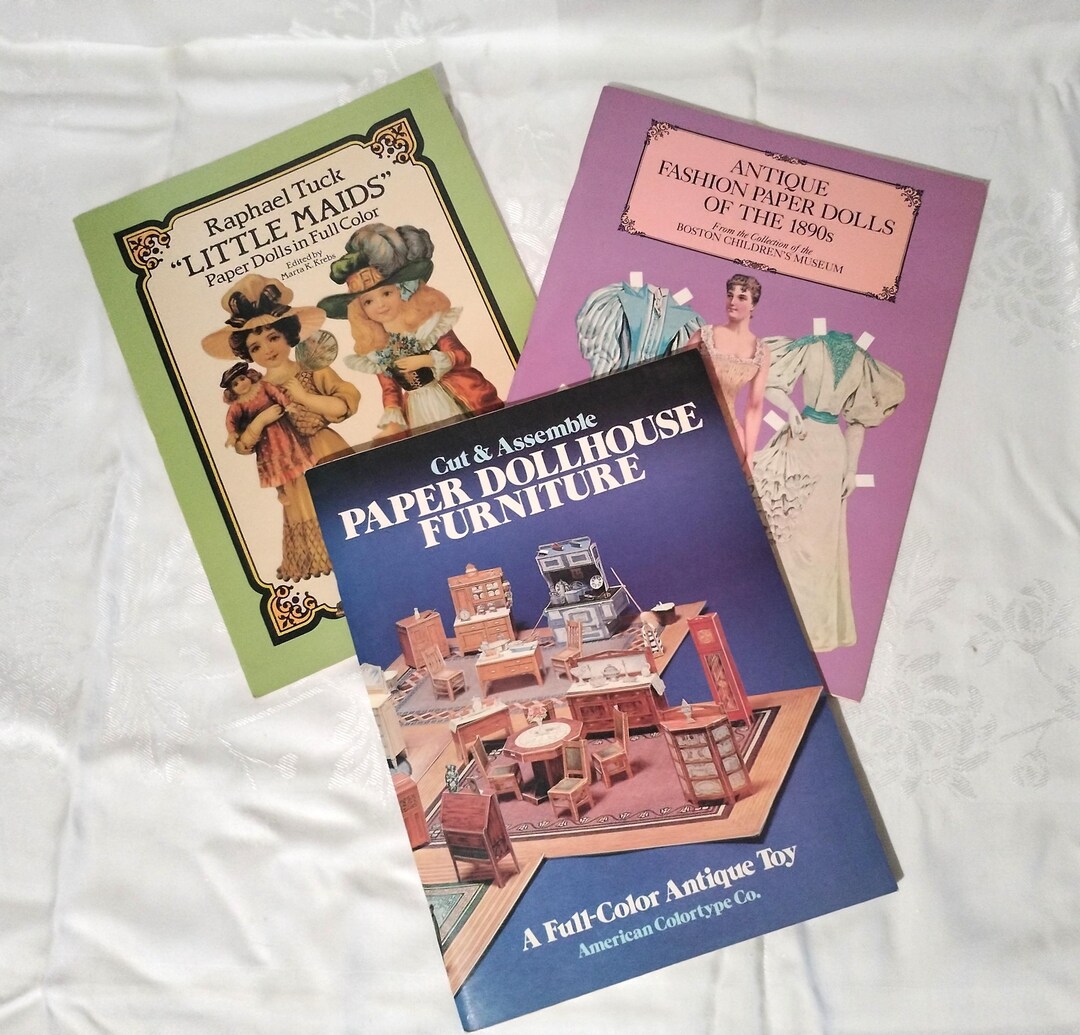 Vintage 1980's/90's Raphael Tuck Paper Dolls, Fashion Paper Dolls ...
