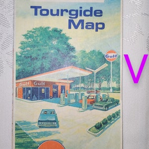 Road Maps Vintage 1960s 1970s Service/gas Station, State Maps Travel ...