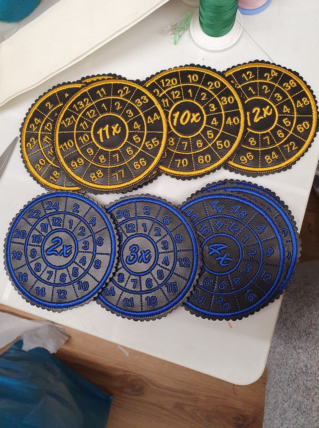 Multiplication Wheels Bundle Embroidery Design Times Table Kits & How ...