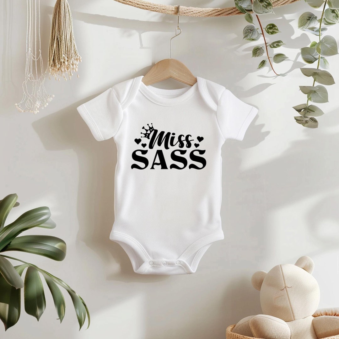 Personalized Miss Sass Bodysuit: Baby Girl Announcement - Etsy