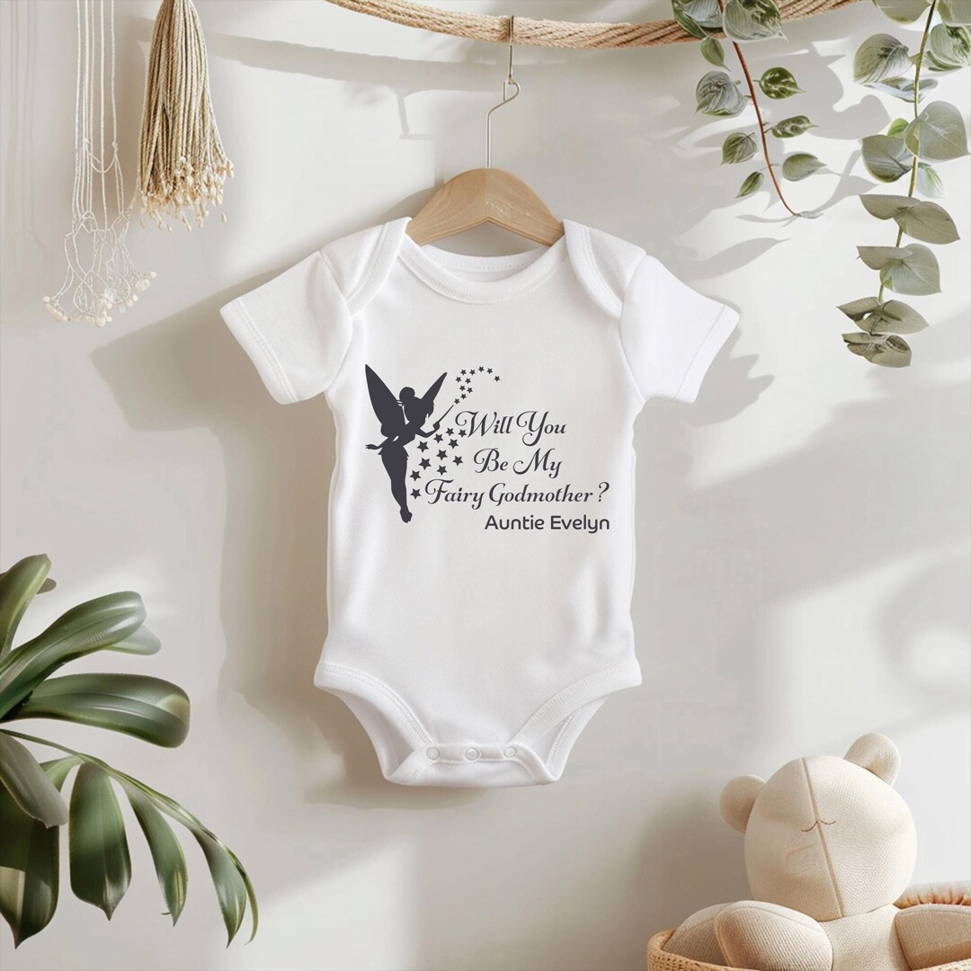 Will You Be My Fairy Godmother, Godmother Proposal, Fairy Godmother Bodysuit, Godmother Proposal ...