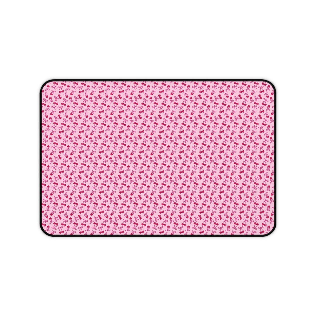 Pink Bow Desk Mat Cute Pink Desk Mat, Bow Design Desk Pad, Girly Office ...
