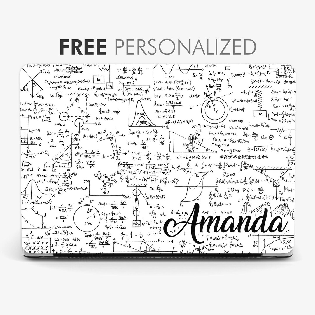 Math Handwritten Theme Personalized MacBook Pro 16 Custom Case for ...