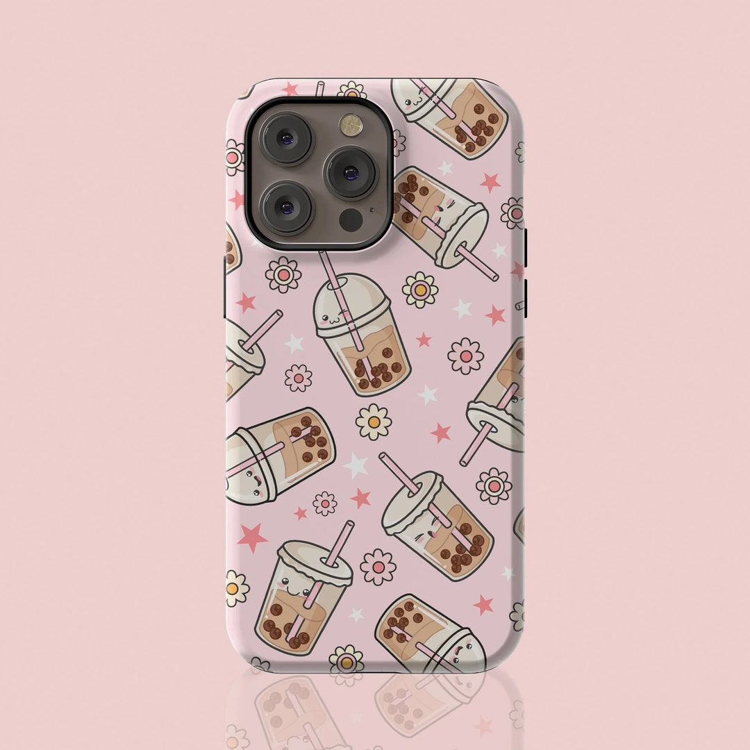 Kawaii Boba iPhone Case Milk Tea Samsung Case iPhone 15, 15 Pro, 15 Pro ...