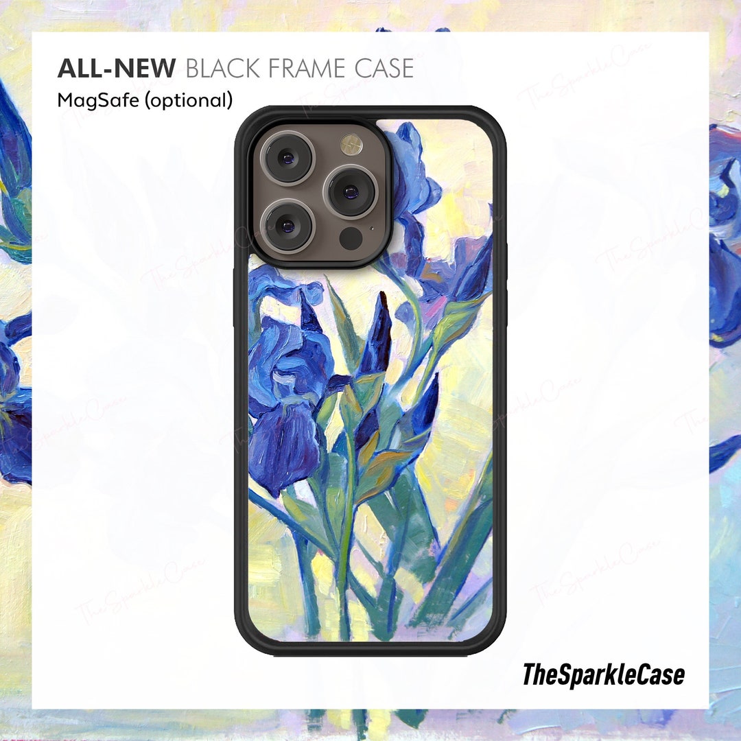 ALL-NEW Black Frame Case, Custom Magsafe Case, Iris Oil Painting Case ...
