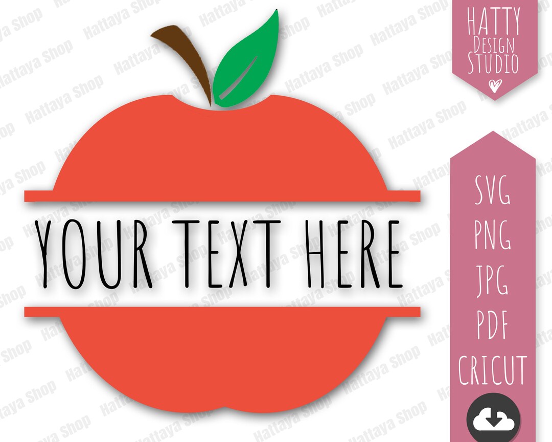 Apple Name Frame Svg Apple Monogram Svg Monogram Frame - Etsy España