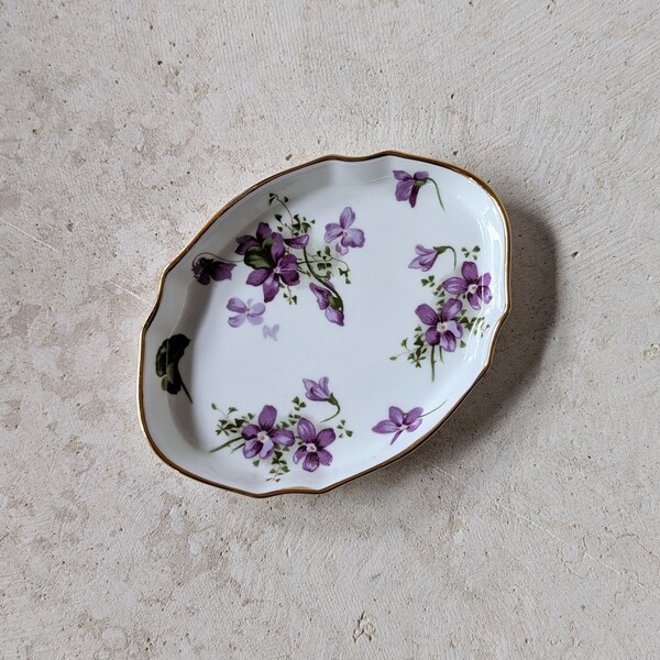 Vintage Violet Dish - Etsy