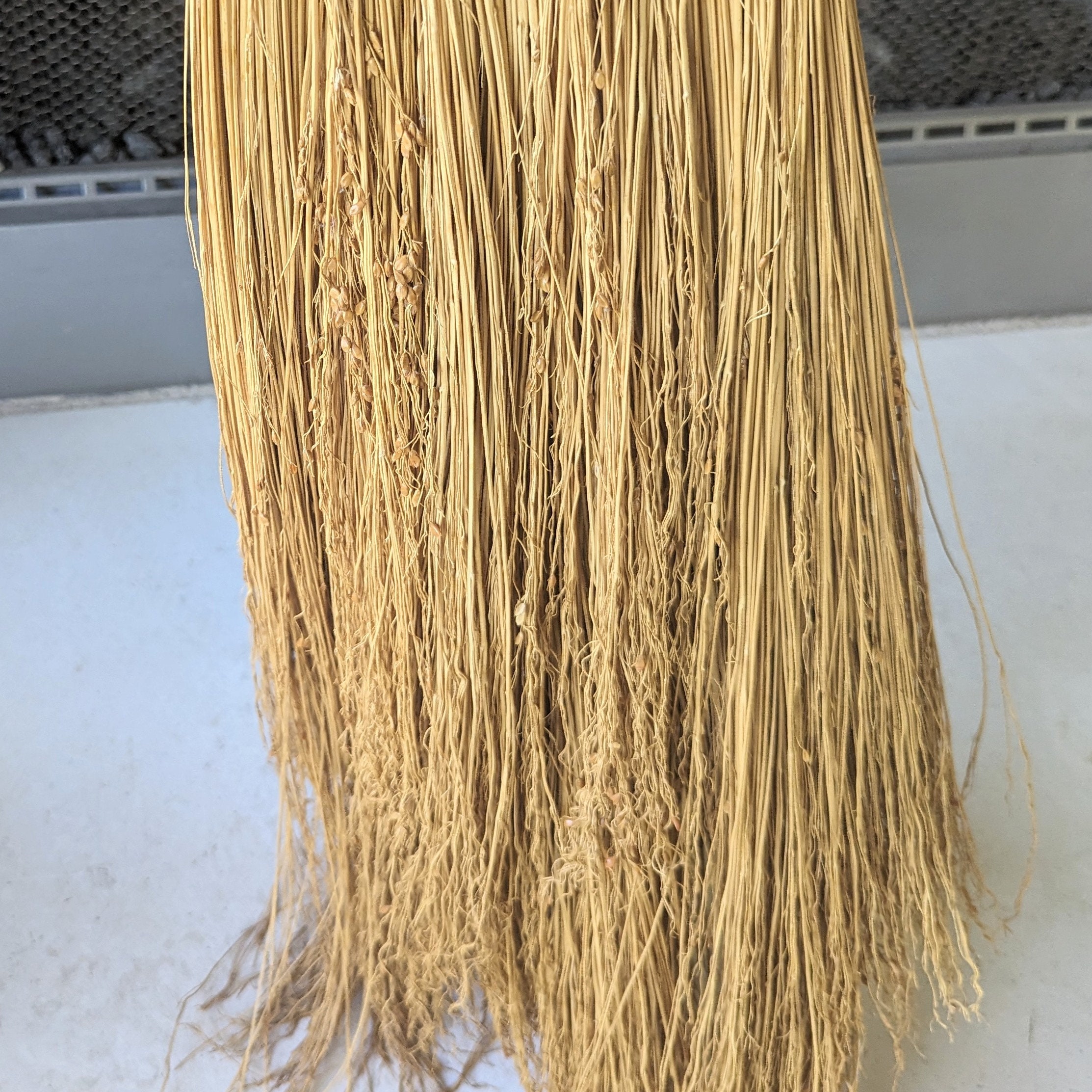 Vintage Large Handmade Broom, Handmade Hearth Sweep, Cherry Wood Besom ...