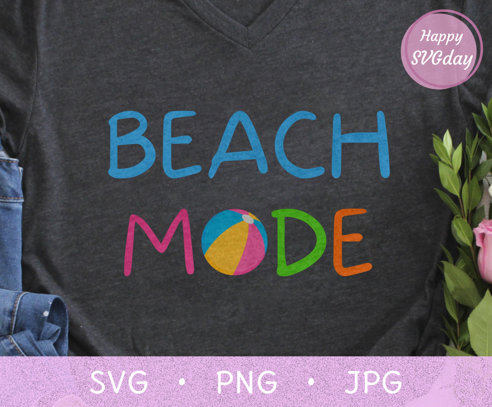 Beach Mode SVG PNG JPG, Hello Summer Svg, Hello Sunshine Svg, Vacay ...