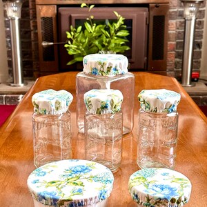 Reusable Fabric Mason Jar Cover, Regular and Wide Mouth Jar Cover ...