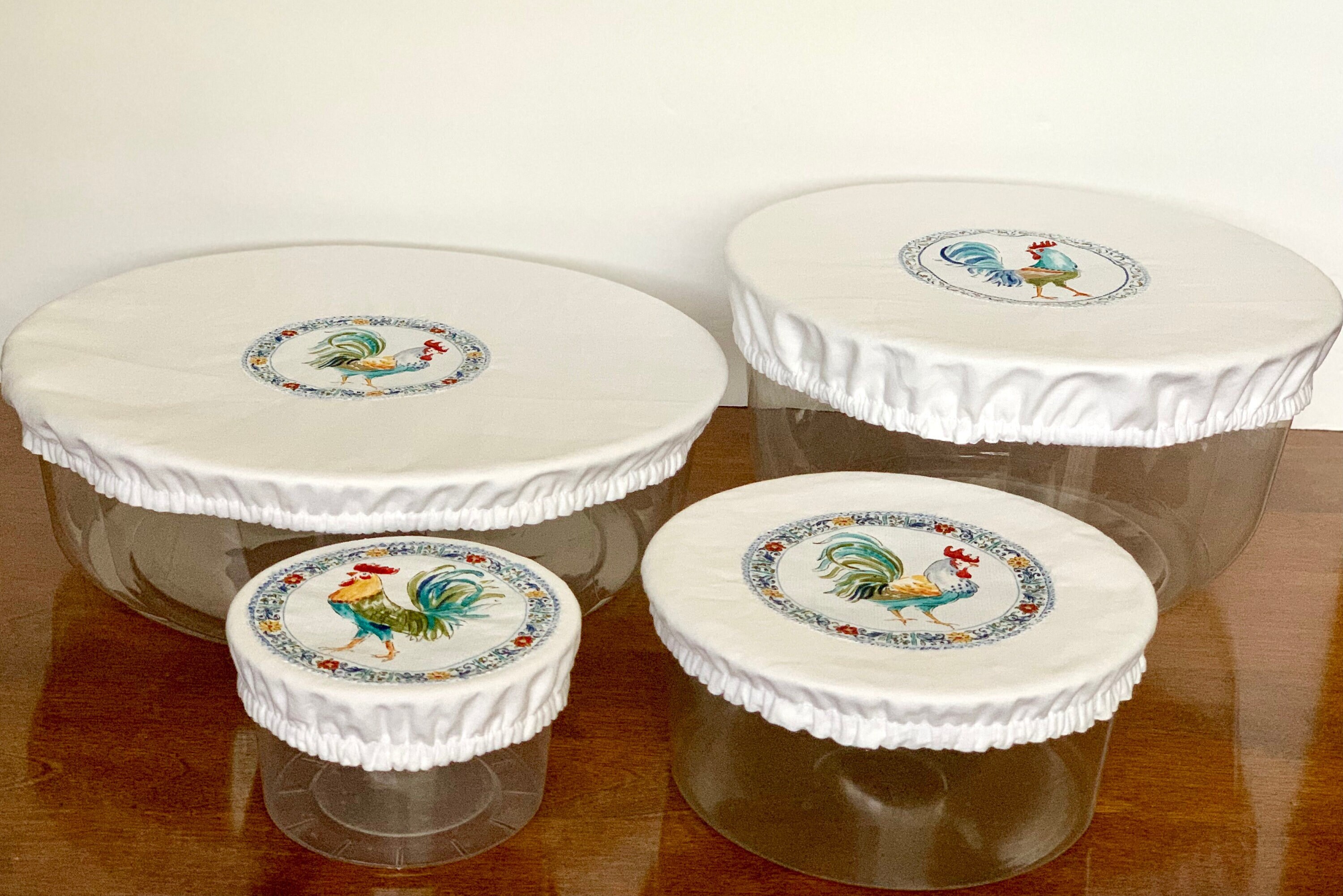 Reusable Chicken/rooster Bowl & Jar Cover Reusable Cotton - Etsy